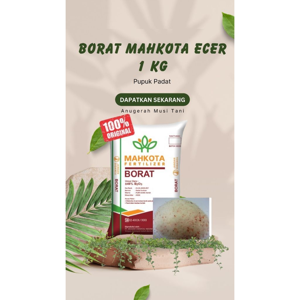 Jual Pupuk Borat Mahkota Eceran/Repack - Pupuk Padat | Shopee Indonesia