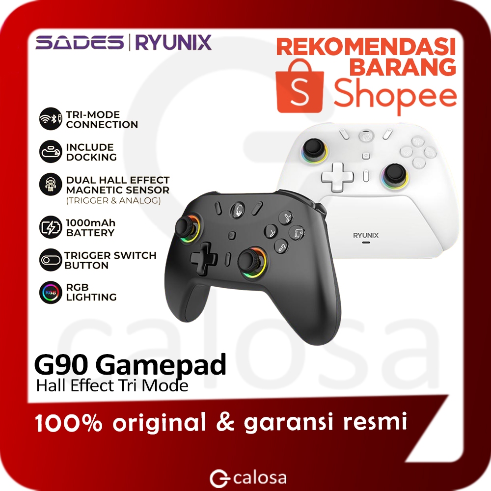 Jual Sades Ryunix G90 Gamepad Hall Effect Tri Mode Gaming Controller | Shopee Indonesia