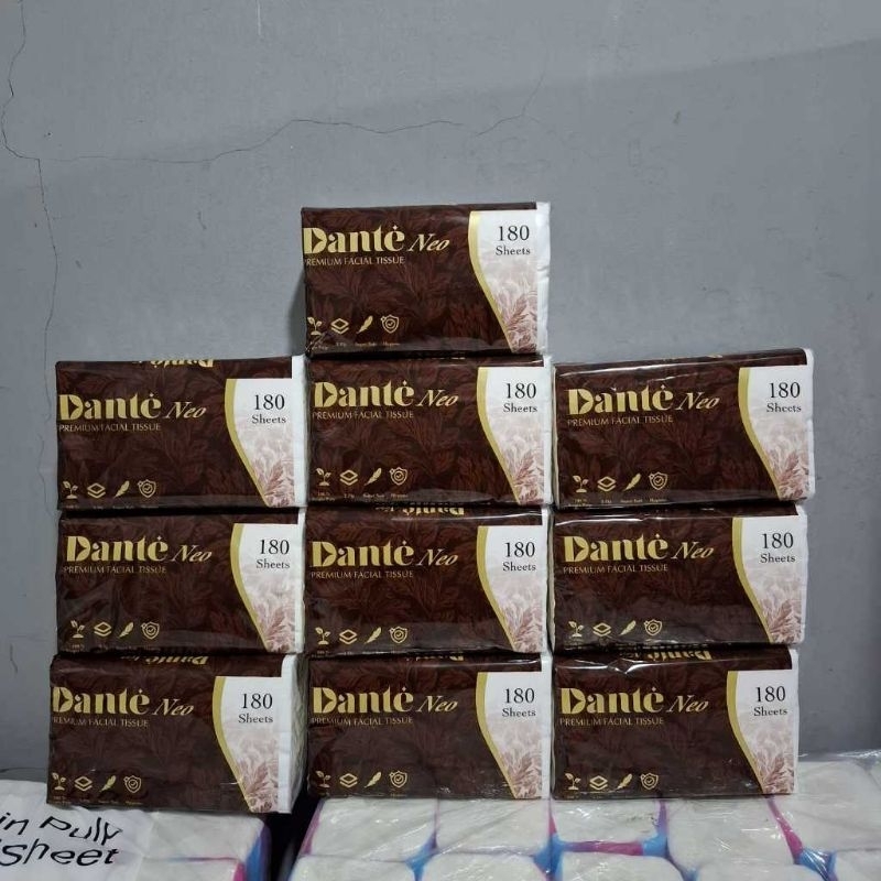 Jual Facial Tissue merk Dante isi 180 lembar 2 ply,harga tertera untuk ...