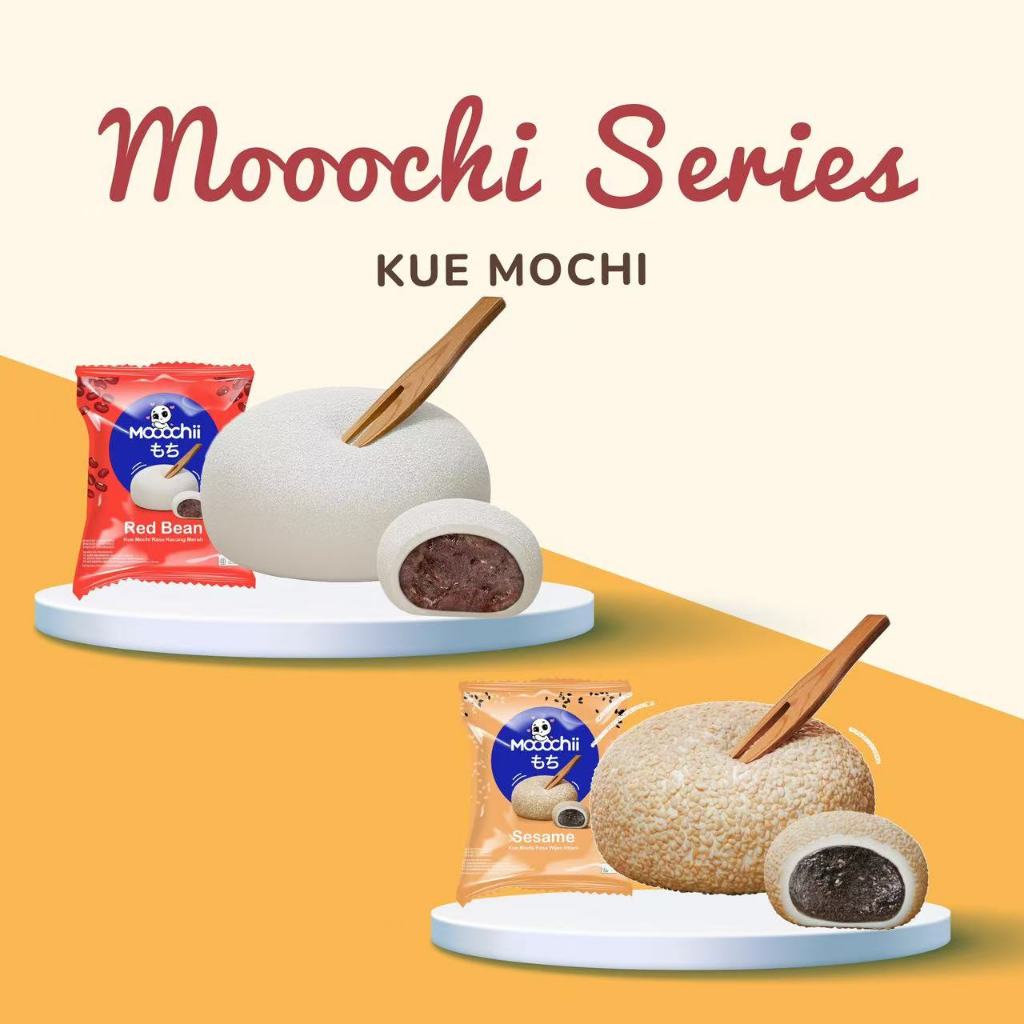 Jual NEW Mochi Sesame 5pcs & Mochi Red Bean 5pcs isi 10pcs (bukan ...