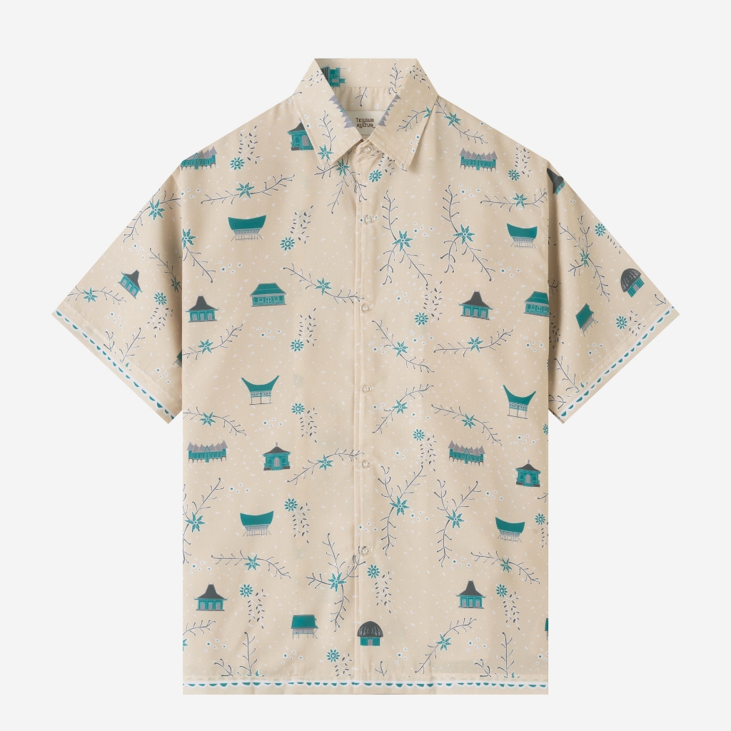 Jual Telusur Kultur Batik Print - Corak Nusantara - Rumah Adat Kuning ...