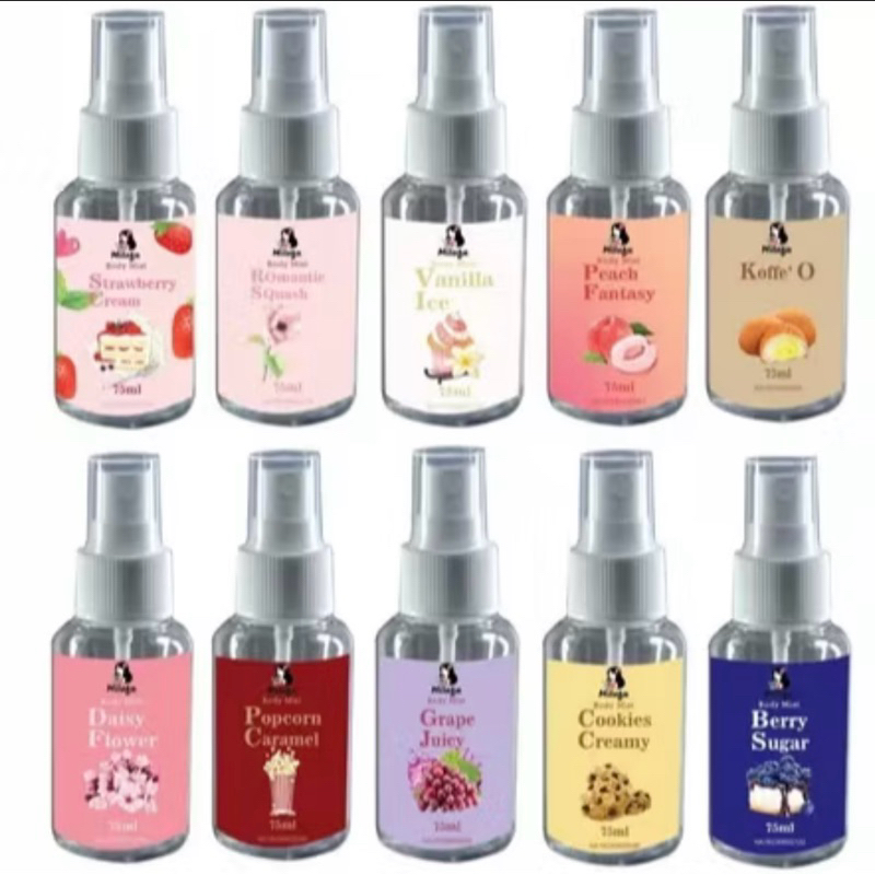 Jual TERBARU [BPOM] Parfum Body Mist Milofa 30ml Non Box Premium/ Body ...