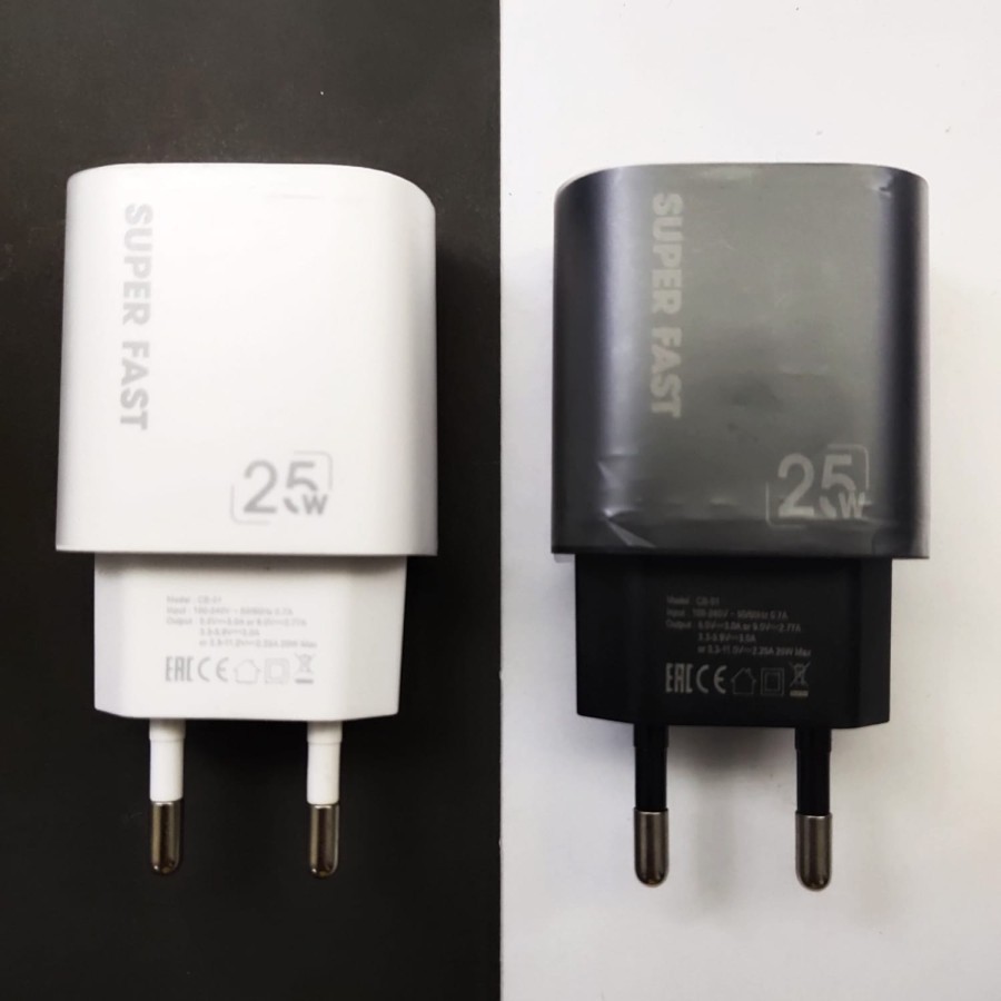 Jual ADAPTOR 25 WATT SUPER FAST ADAPTOR 25W PD UNIVERSAL USB TYPE C ...