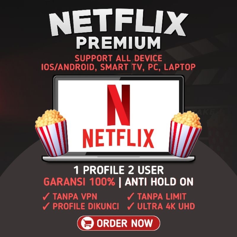 Jual NETFLIXX PREMIUM 4K SHARING LEGAL PROSES CEPAT FULL GARANSI | Shopee Indonesia