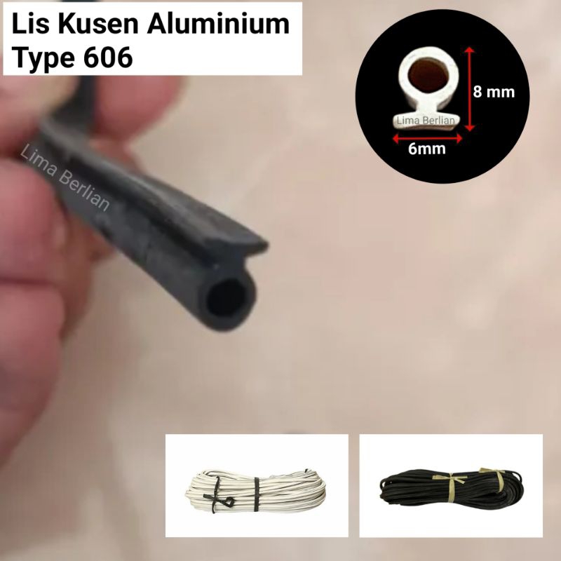 Jual Lis Karet Stoper Jendela Type 606 Kusen Aluminium Skoneng Per ...