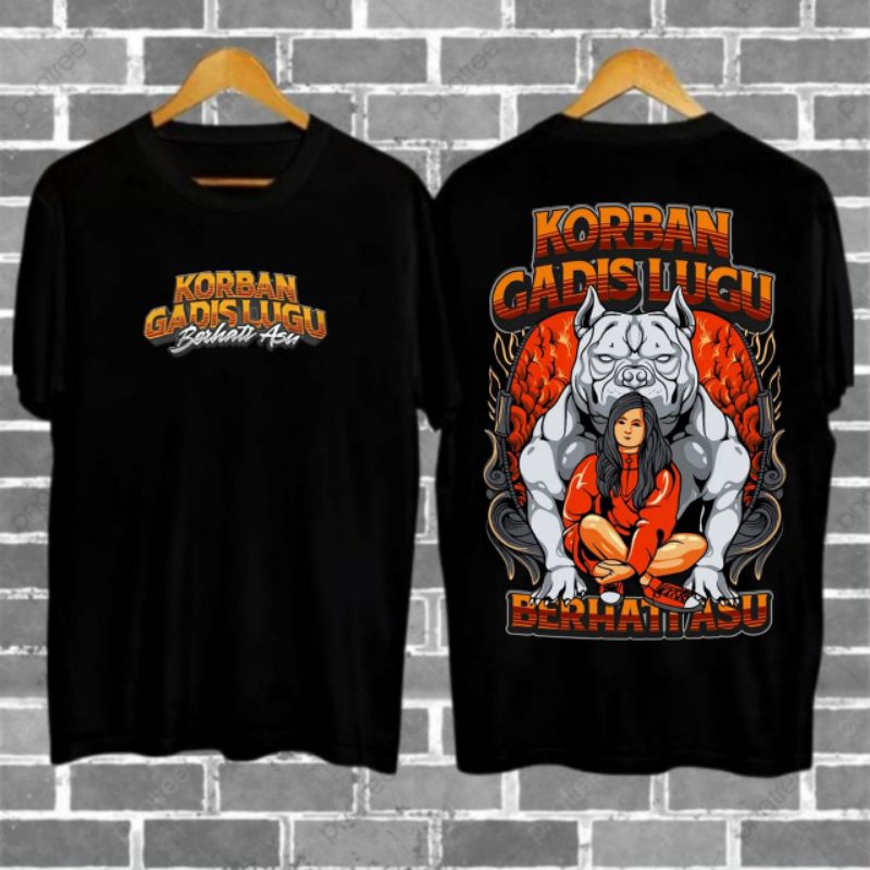 Jual Kaos Pria Tshirt Distro Size M L XL XXL Motif Kata Kata Korban ...