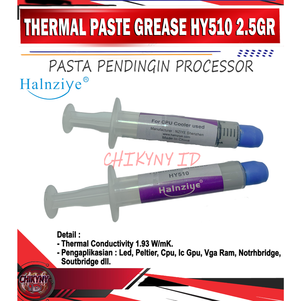Jual THERMAL PASTE GREASE PASTA HY510 HEATSINK LED IC | Shopee Indonesia
