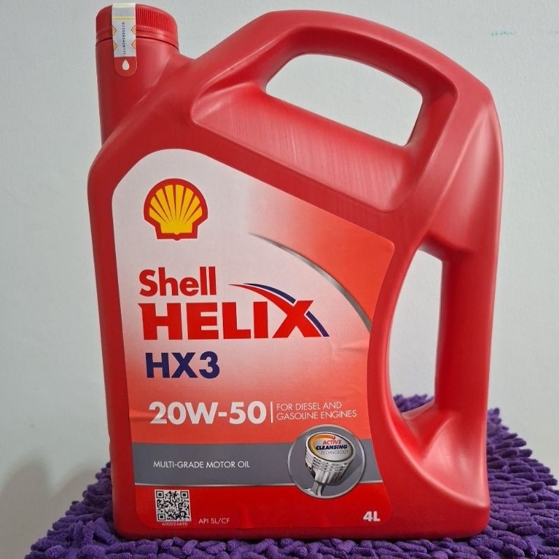 Jual oli mesin shell HELIX HX3 20W-50 4L | Shopee Indonesia