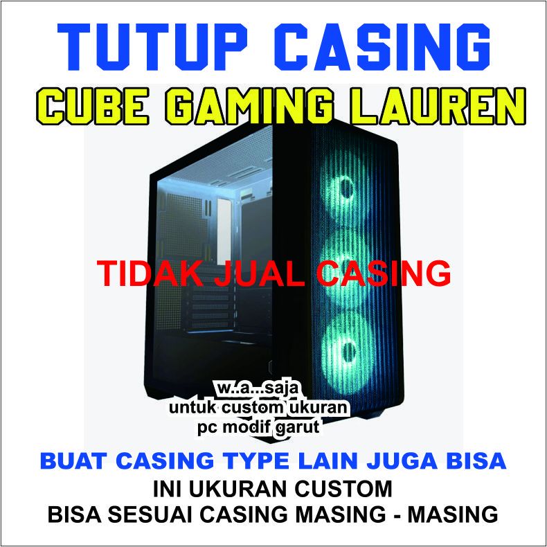Jual Side Panel Tutup Casing cube gaming LAUREN hanya tutupnya saja | Shopee Indonesia