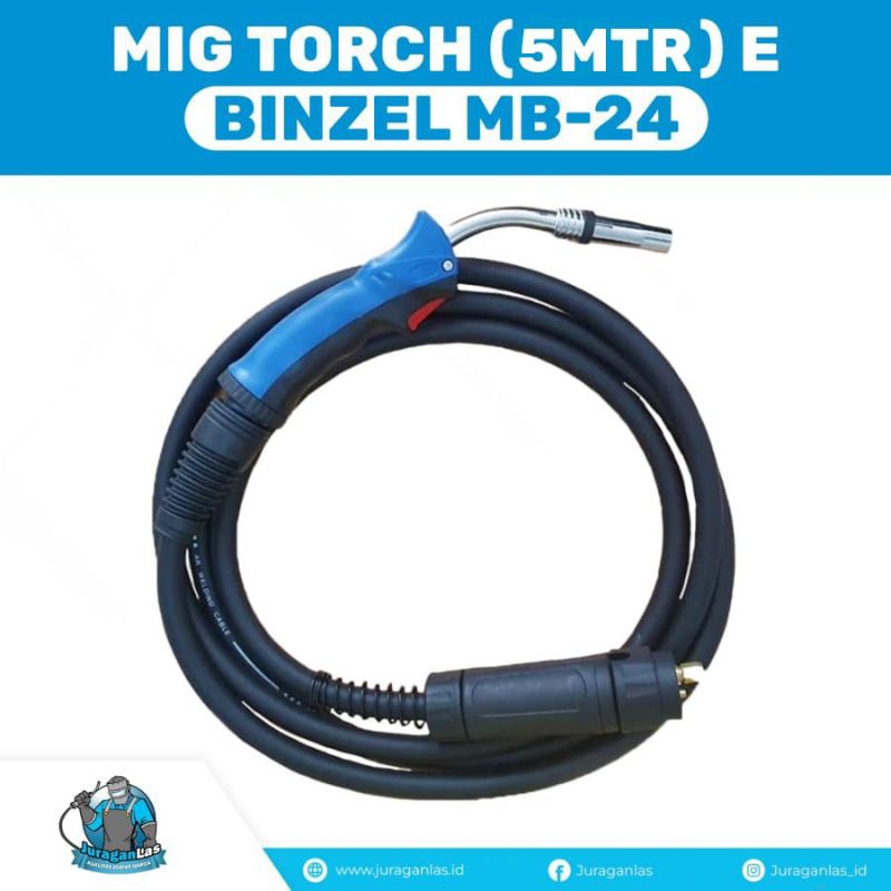 Jual Stang Las Mig torch set Model Binzel/Euro type MB24E MB 24E ...