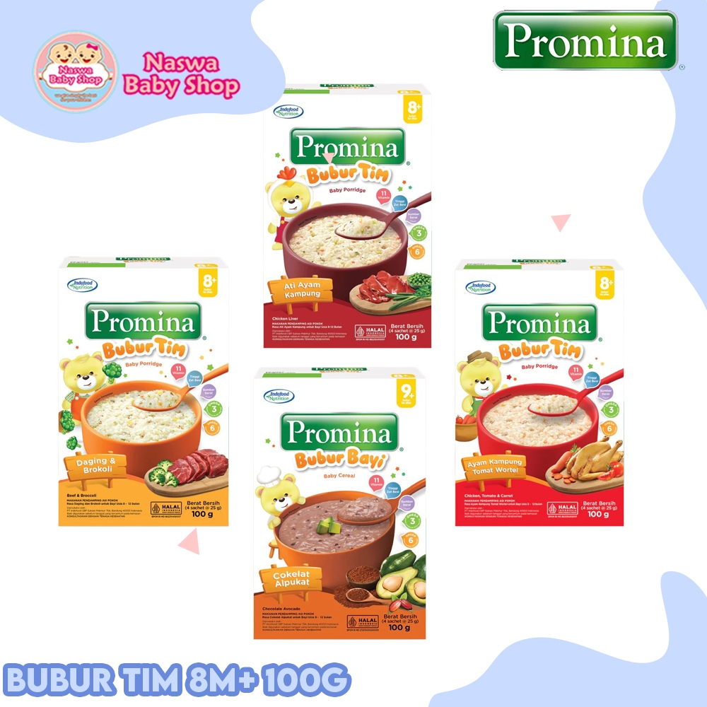 Jual Promina Bubur Tim MPASI 8m+ 100g | Shopee Indonesia
