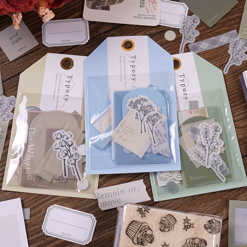 Jual Full Pack AQP Sticker Book Journal Deco aesthetic Sticker crafting ...