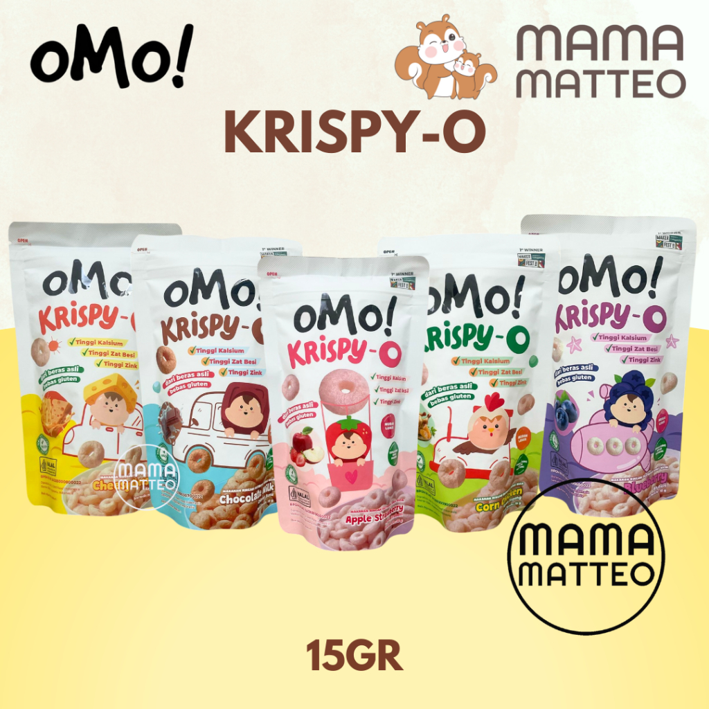 Jual OMO! Krispy-O / Cemilan Snack Puffs Sehat Bayi Anak / OMO Krispy O ...