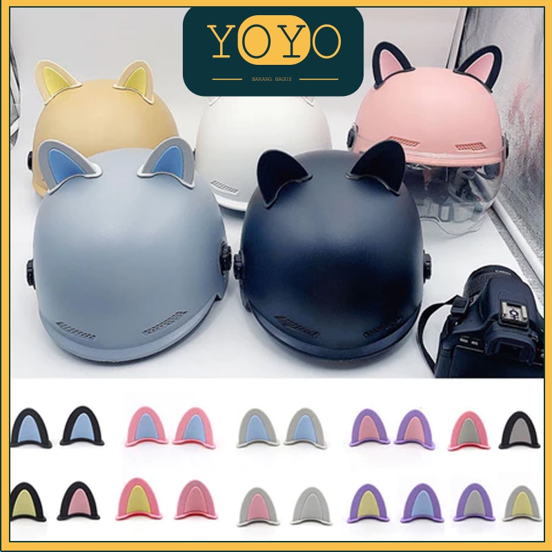 Jual Modifikasi Stiker Helm Aksesoris Telinga Kucing Lucu Untuk ...