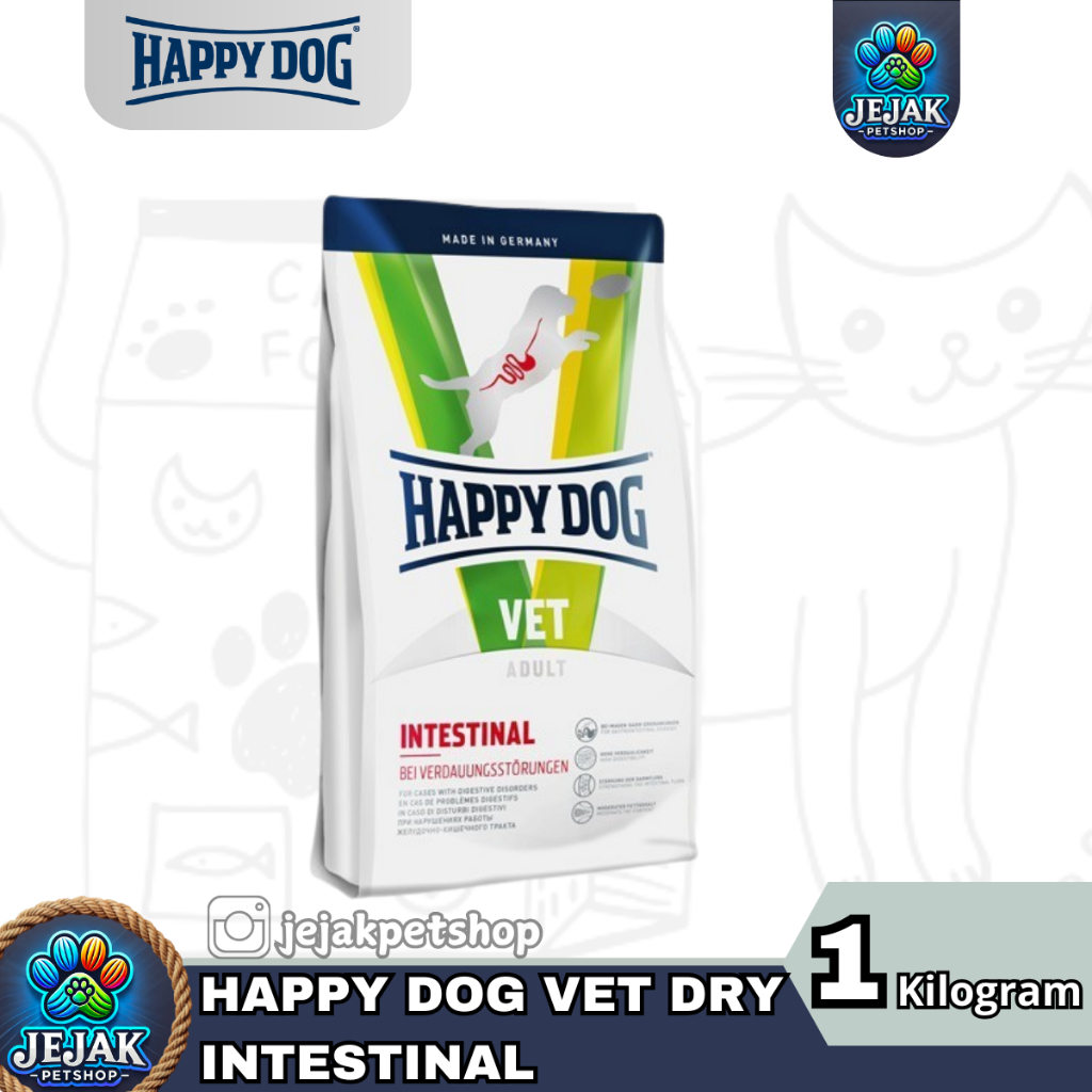 Jual Happy Dog Vet Diet Intestinal 1kg / Happy Dog Gastro 1 Kg | Shopee ...
