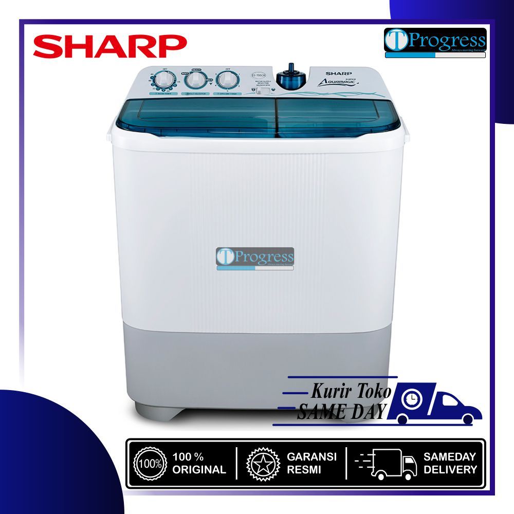 Jual MESIN CUCI 2 TABUNG SHARP ES-T85CR / ES-T95CR AQUAMAGIC LOW WATT ...