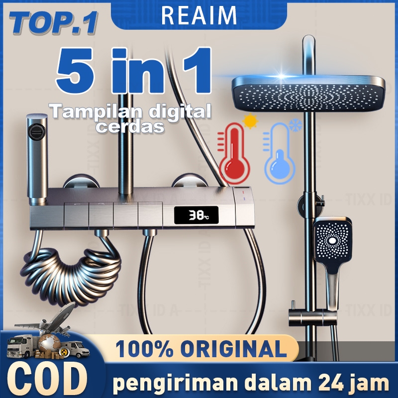 Jual OSU DENGAN AIR PANASSHOWER SET 5 DALAM 1 SHOWER KAMAR MANDI FULL ...
