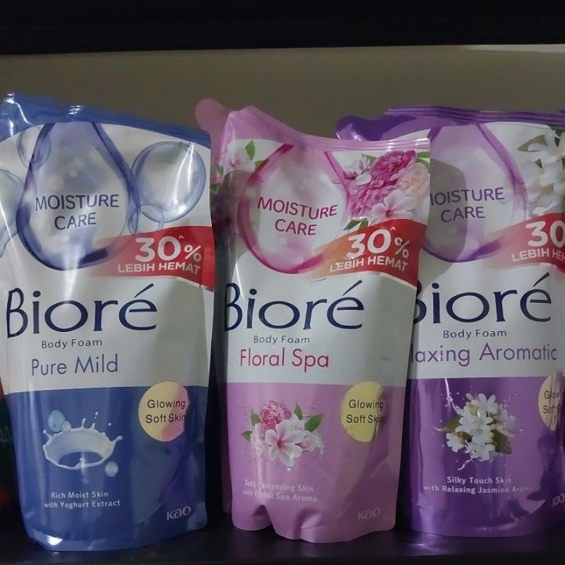 Jual Biore Body Foam 800ml ( Relaxing Aromatic, Pure Mild, Floral Spa, Lovely Sakura, White ...