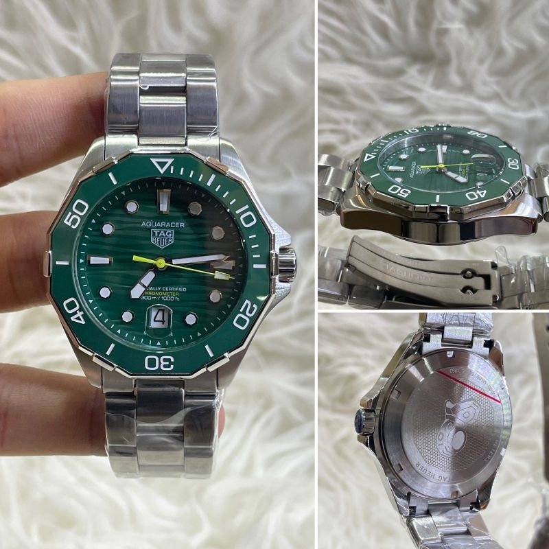 Jual JAM TANGAN PRIA TAG HEUER AQUARACER SILVER HIJAU AUTOMATIC JAPAN ...