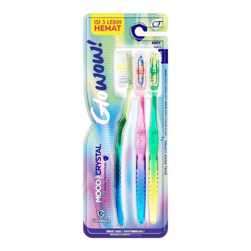 Jual Formula Glowow Mood Crystal Sikat Gigi 3 pcs, Formula Sikat Gigi ...