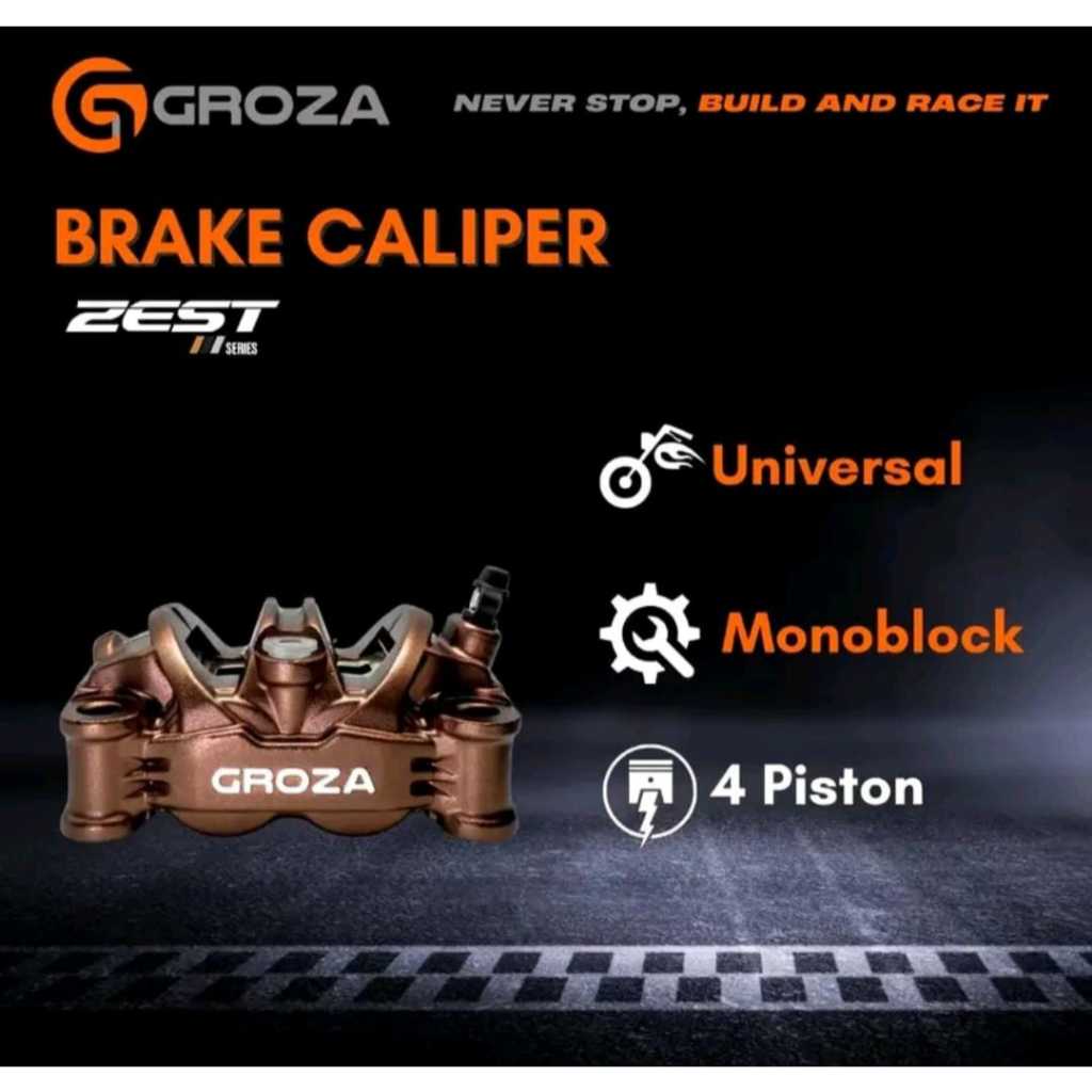 Jual Groza ZEST series Kaliper Groza ZEST 4 piston universal semua ...