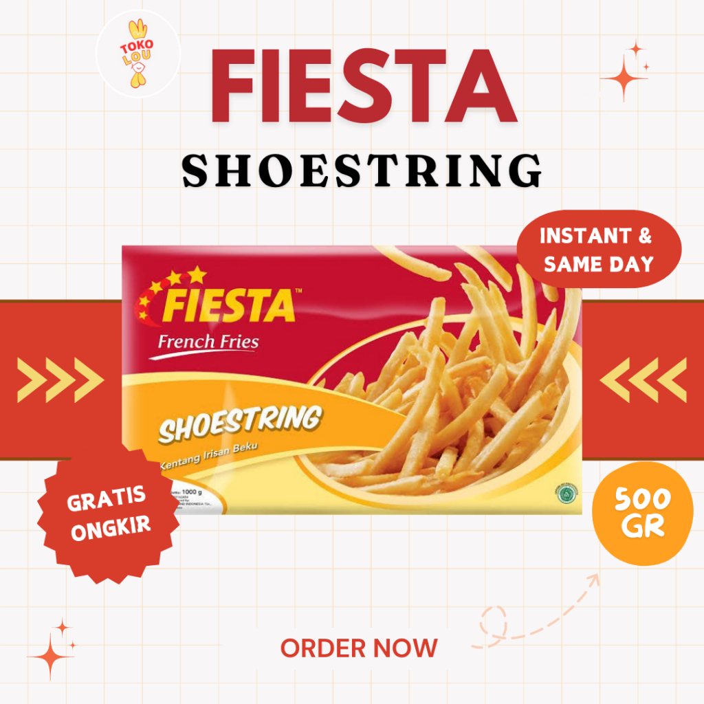 Jual FIESTA FRENCH FRIES SHOESTRING 500GR & 1KG | KENTANG GORENG FIESTA ...