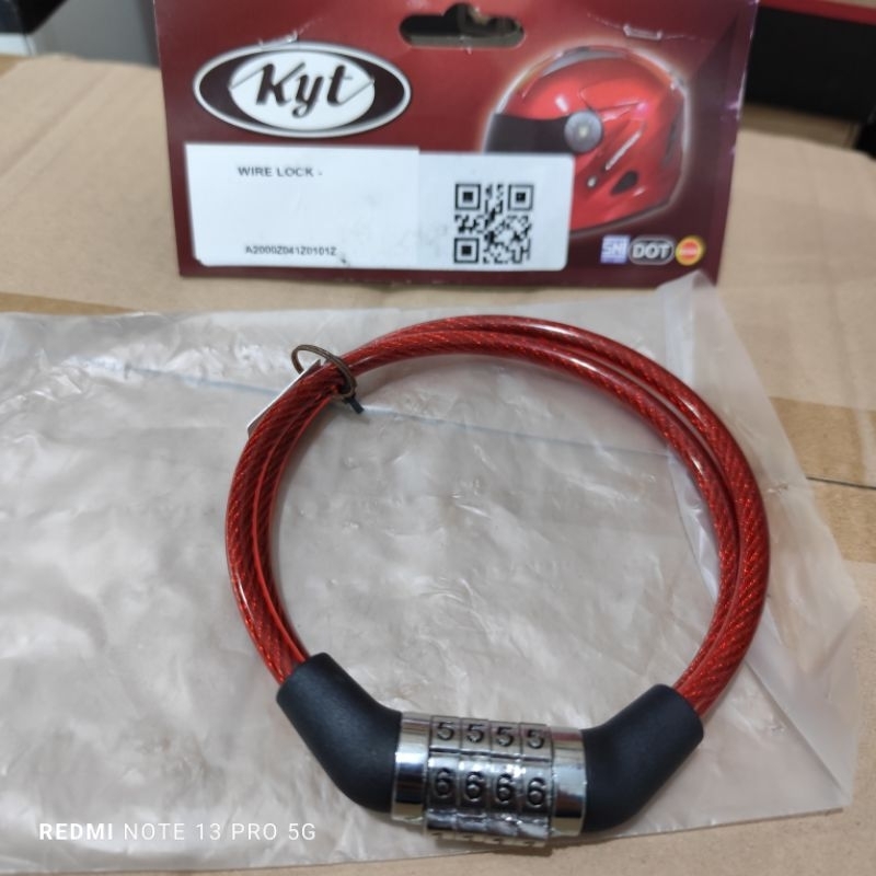 Jual Rantai Helm | Wire Lock KYT Original | Shopee Indonesia