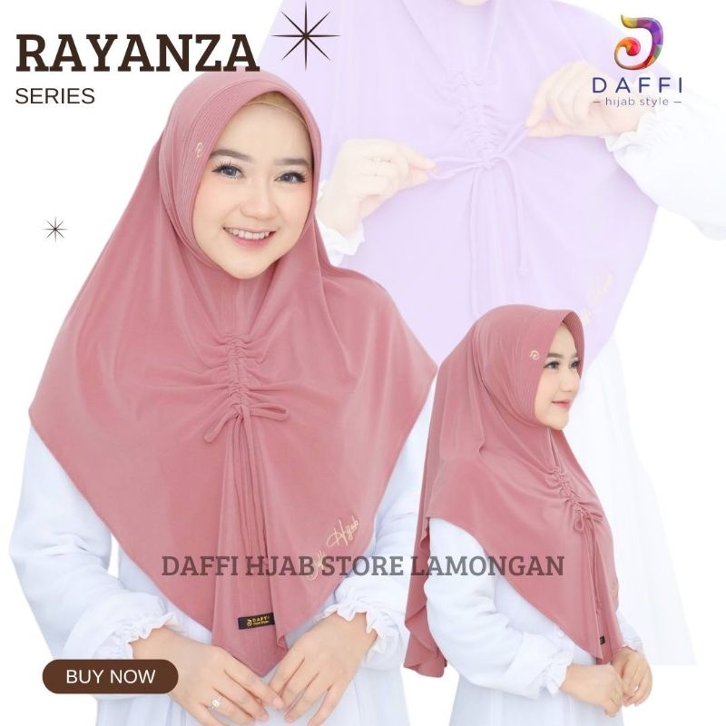 Jual Daffi Hijab RAYANZA Jilbab Jersey Instan Premium Simple Aksen Tali ...