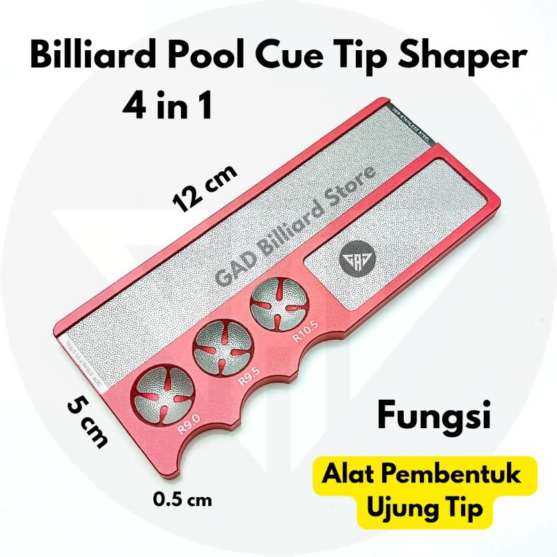 Jual CUE TIP SHAPER 4 in 1 | Alat Bentuk Tip | Bahan Stainless Steel ...