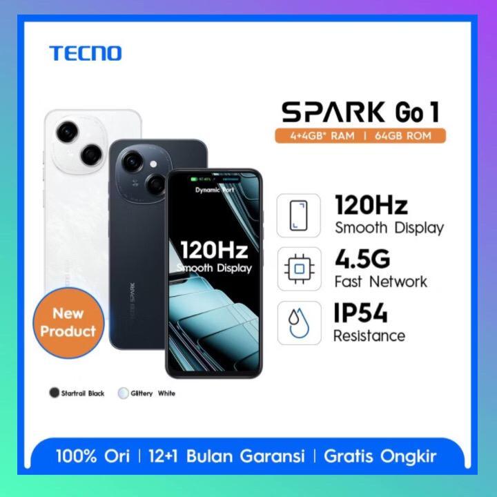 Jual Tecno spark Go1 3/64GB, 4/64GB, & 4/128GB Garansi Resmi | Shopee ...