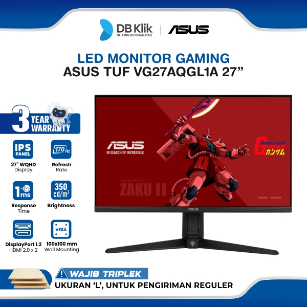 Jual ASUS TUF LED Monitor Gaming VG27AQGL1A 27" IPS WQHD 170Hz 1ms ASUS ...