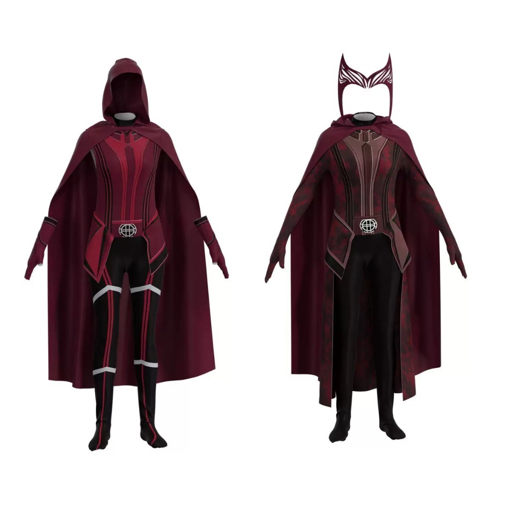 Jual Scarlet Cosplay Witch Maximoff Wanda Vision Cosplay Costume ...