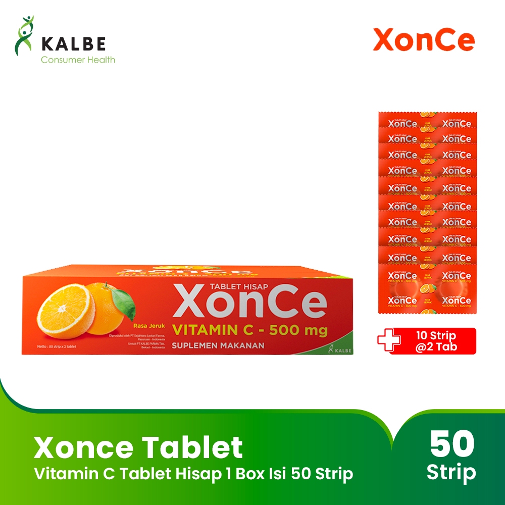 Jual [Free 10 Strips - Cek Deskripsi] Xonce Tablet Hisap Vitamin C ...