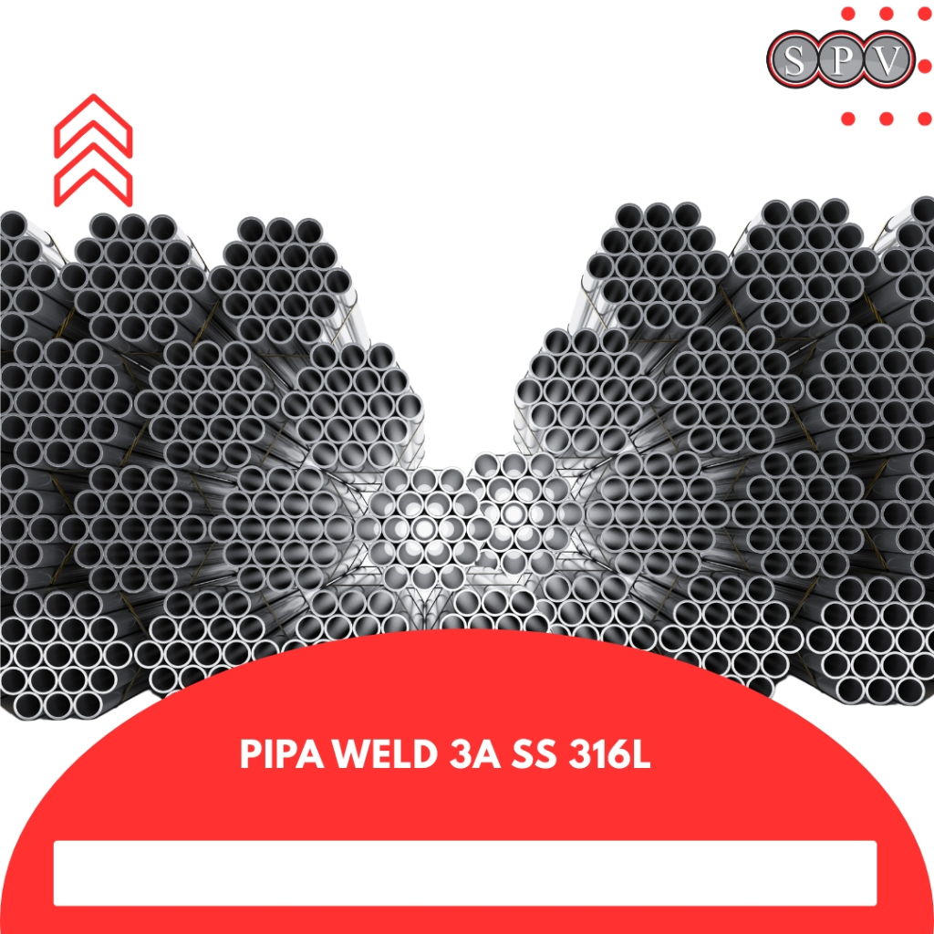 Jual PIPA WELD 3A SS 316L # 1 1/2" X 1.60 MM (PP) | Shopee Indonesia