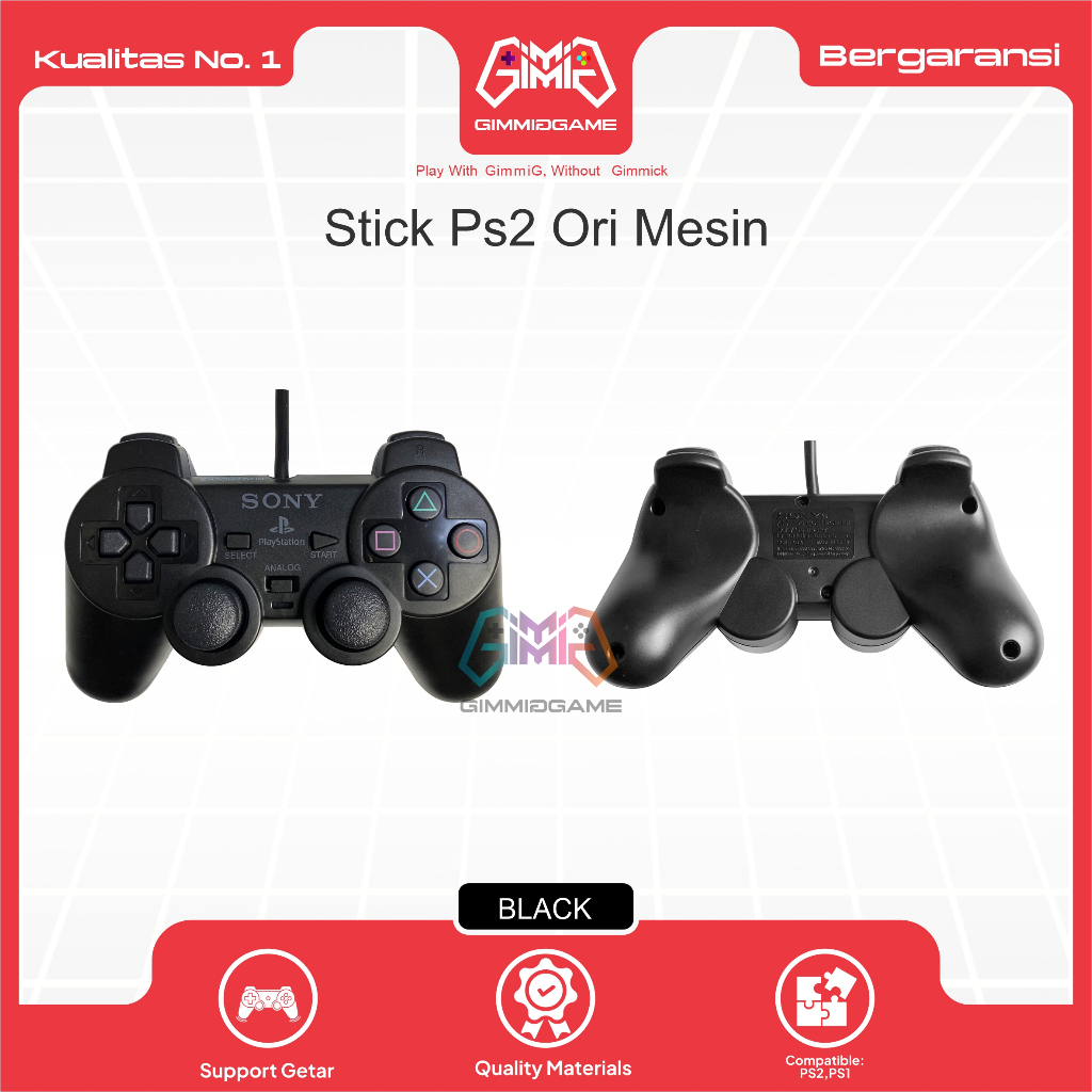 Jual Stik Stick PS2 Ori Original Mesin Warna Hitam Baru | Shopee Indonesia