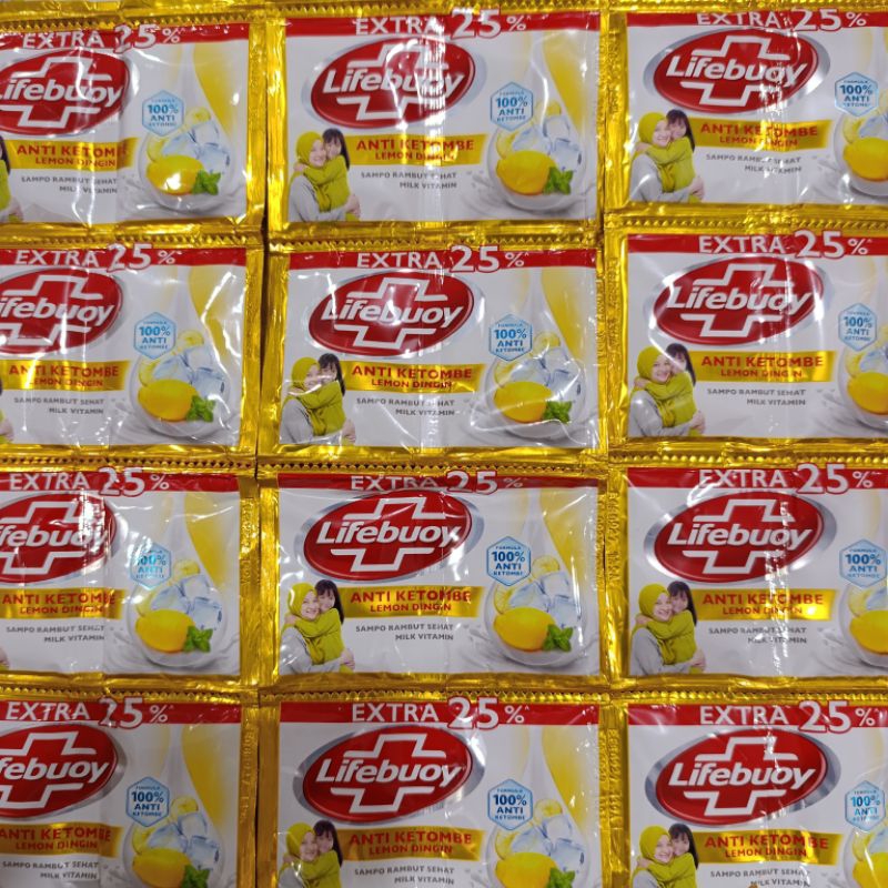 Jual Lifebuoy Shampo Sachet Anti Ketombe Lemon Dingin [Kuning] Extra 25 ...