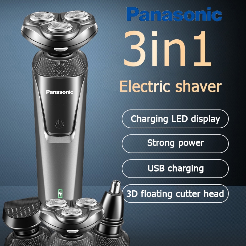 Jual Panasonic shaver for men Electric Shaver Rotary Razor 3 in 1 ...