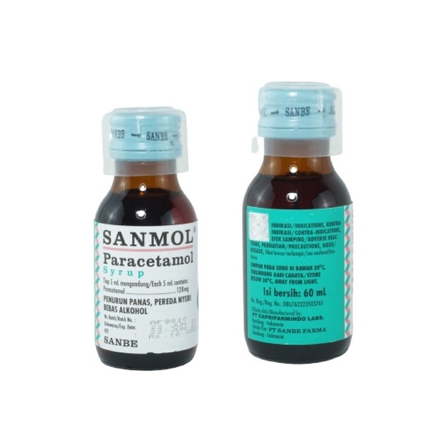 Jual SANMOL PARACETAMOL SYRUP 60ML | Shopee Indonesia