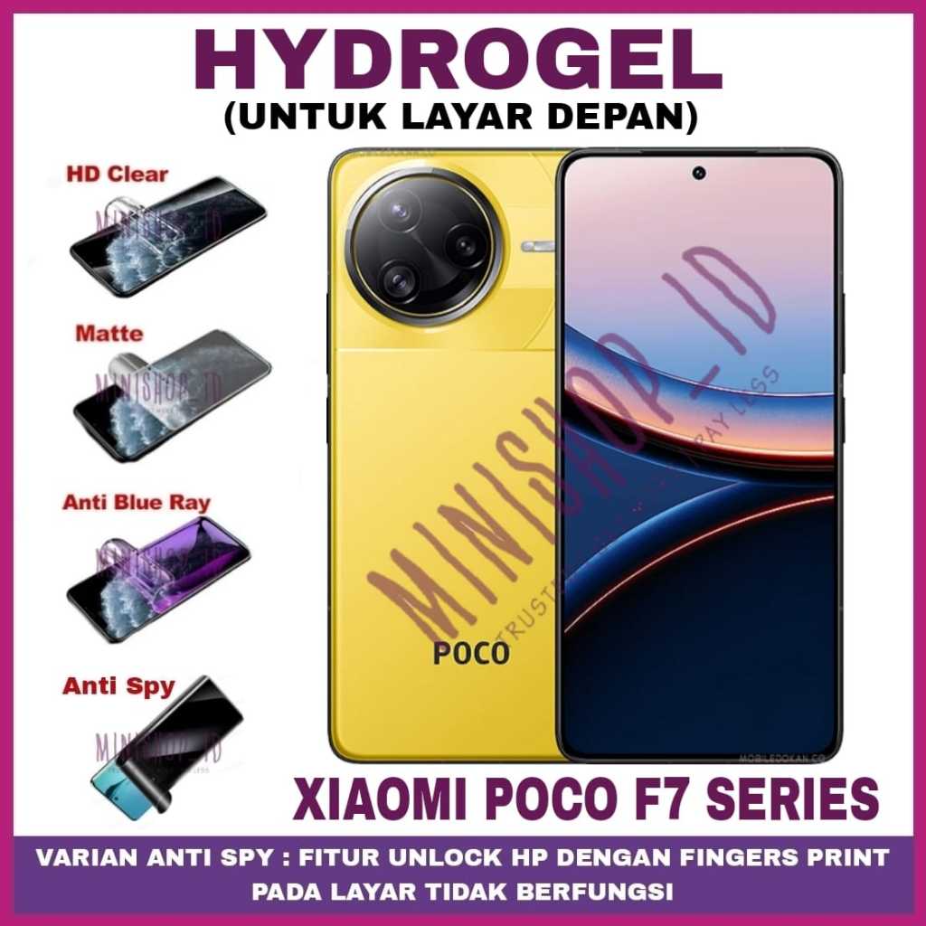Jual POCO F7 ULTRA F7 PRO F7 5G ANTI GORES HYDROGEL MATTE GLOSSY ANTI ...