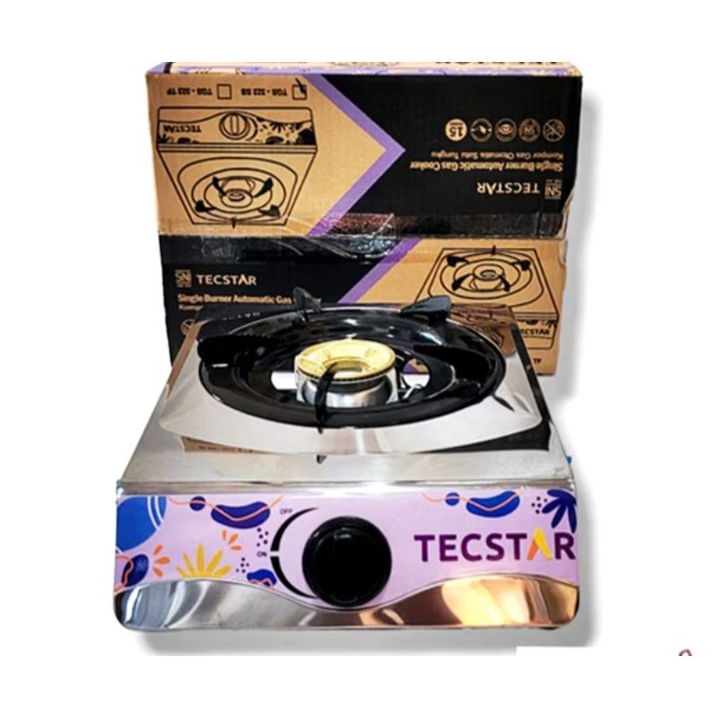 Jual kompor gas TECSTAR 1 tungku body stainlees SNI | Shopee Indonesia