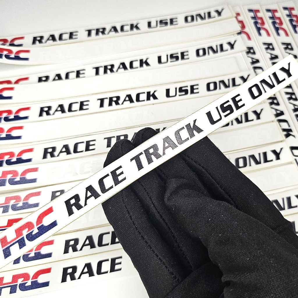 Jual Sticker Stiker Honda Racing HRC Race Track Use Only | Shopee Indonesia