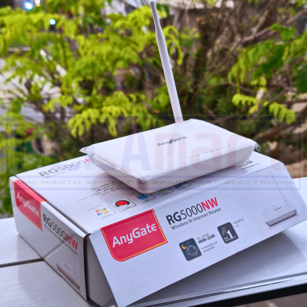 Jual Router KOREA ANYGATE RG5000NW 150Mbps (BISA PPOE- IP STATIS) BARNG ...
