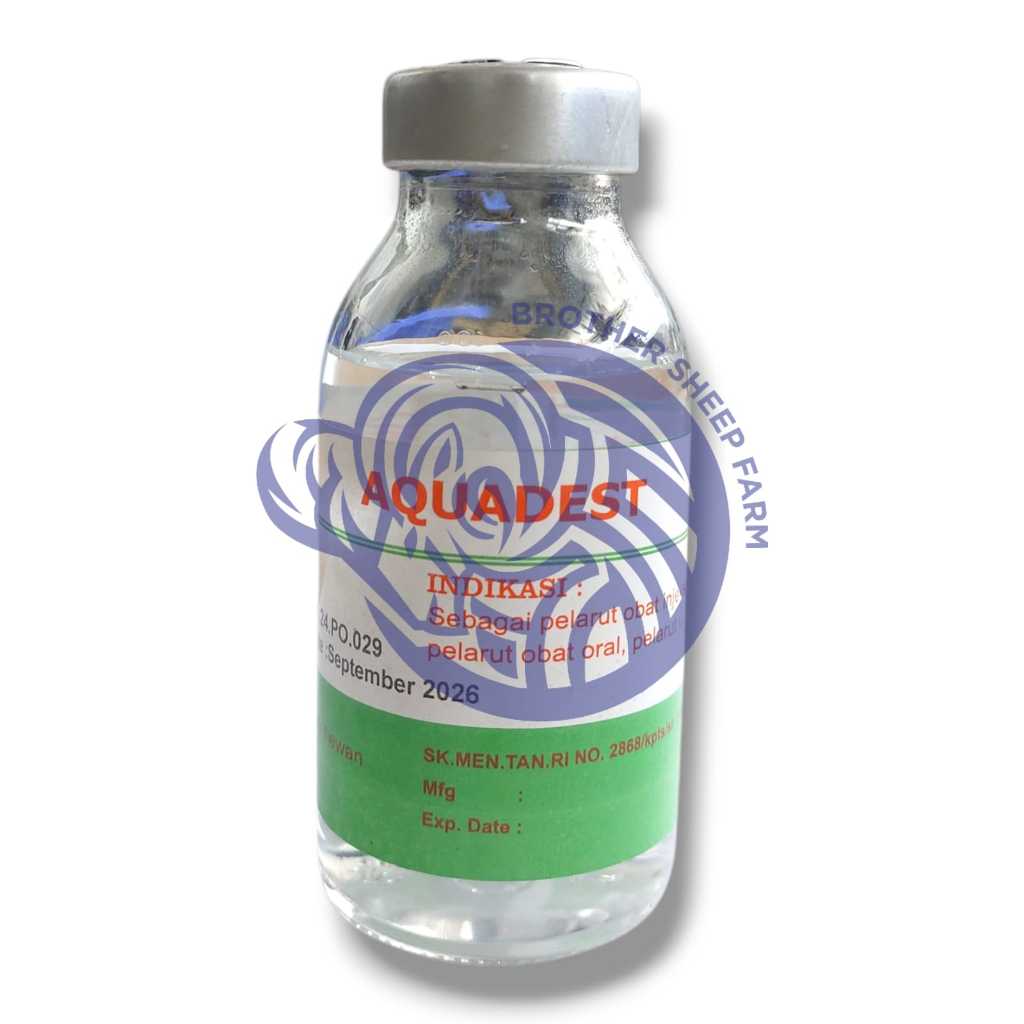 Jual Aquadest Steril 100ml Meyer Sebagai pelarut / Pengencer obat ...