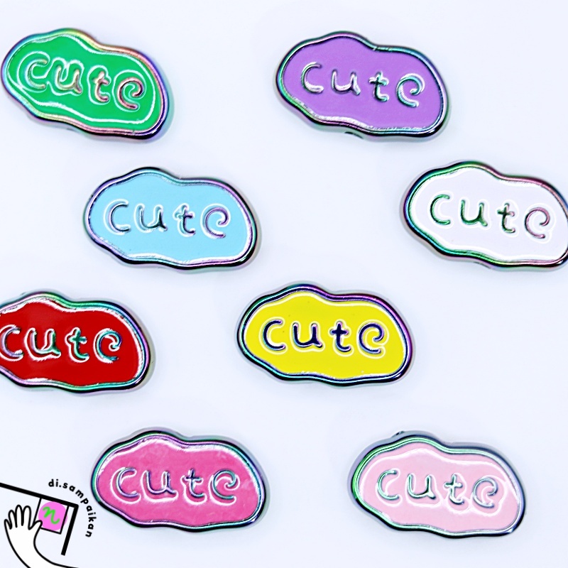 Jual 1pc MANIK CUTE / Manik UV Bentuk Awan Dengan Tulisan Cute | Shopee ...