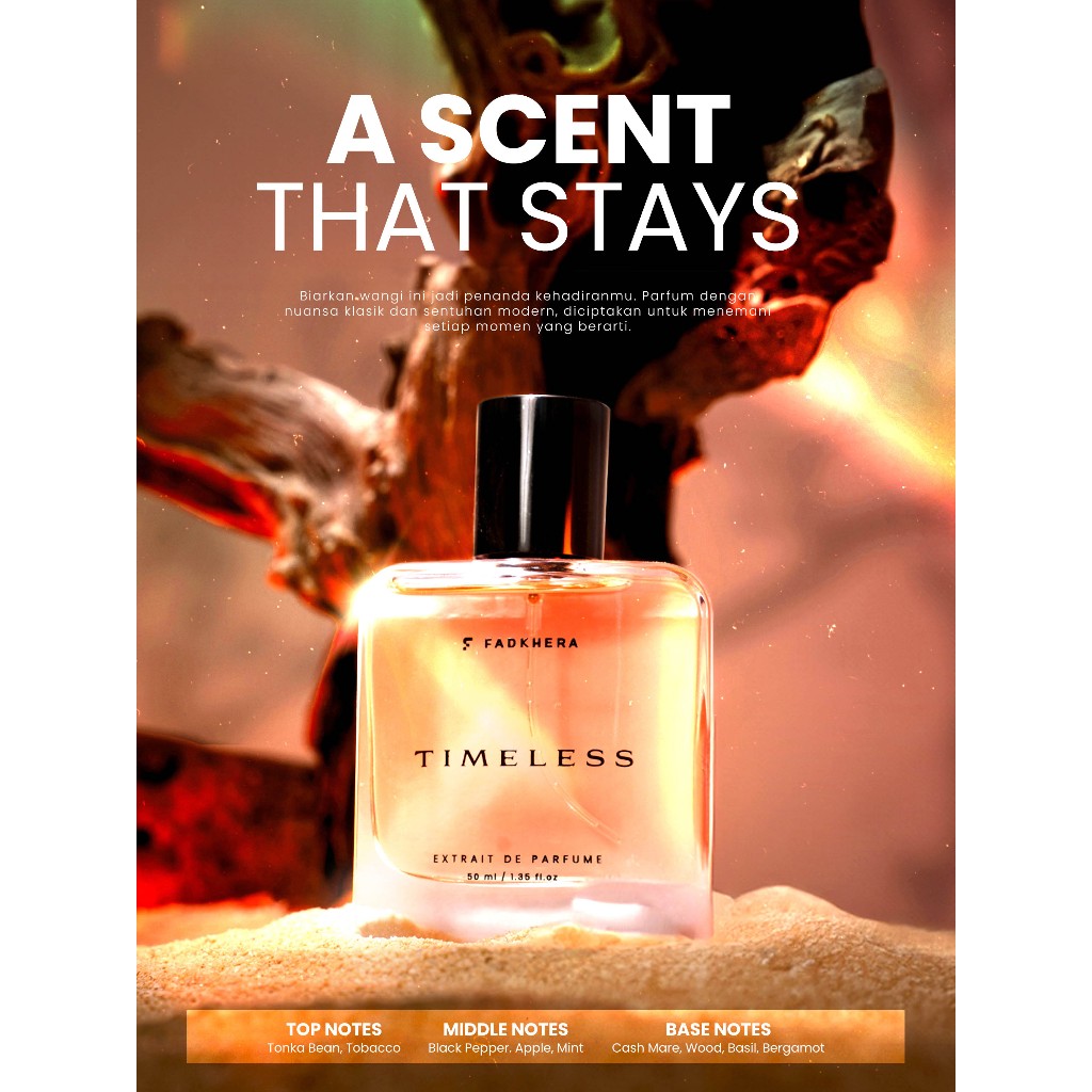 Jual Fadkhera Timeless Extrait De Parfume 50ml Parfum Pria | Shopee Indonesia