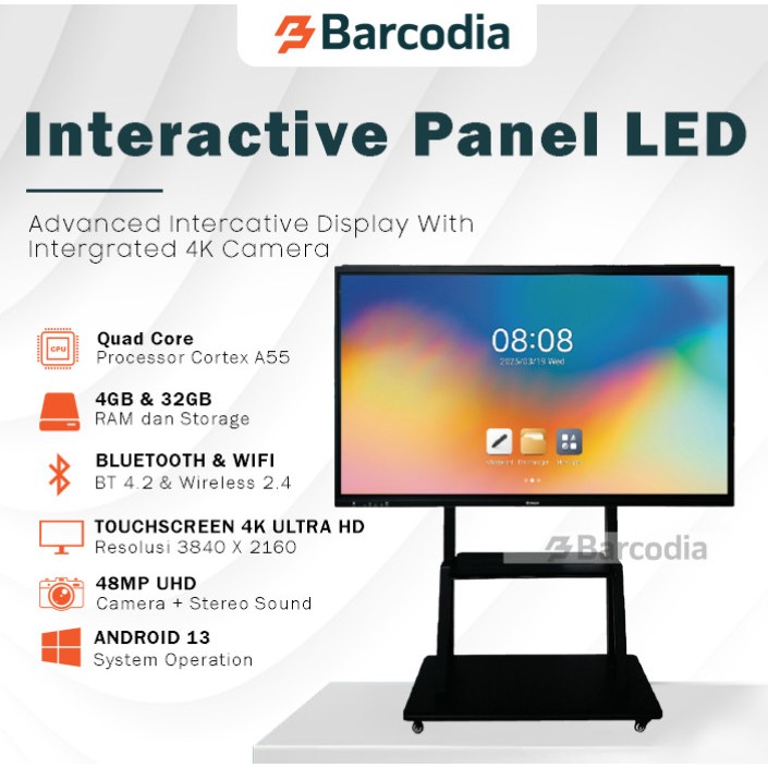 Jual BARCODIA Iware Interactive Flat Panel Display IFP Smart Board ...
