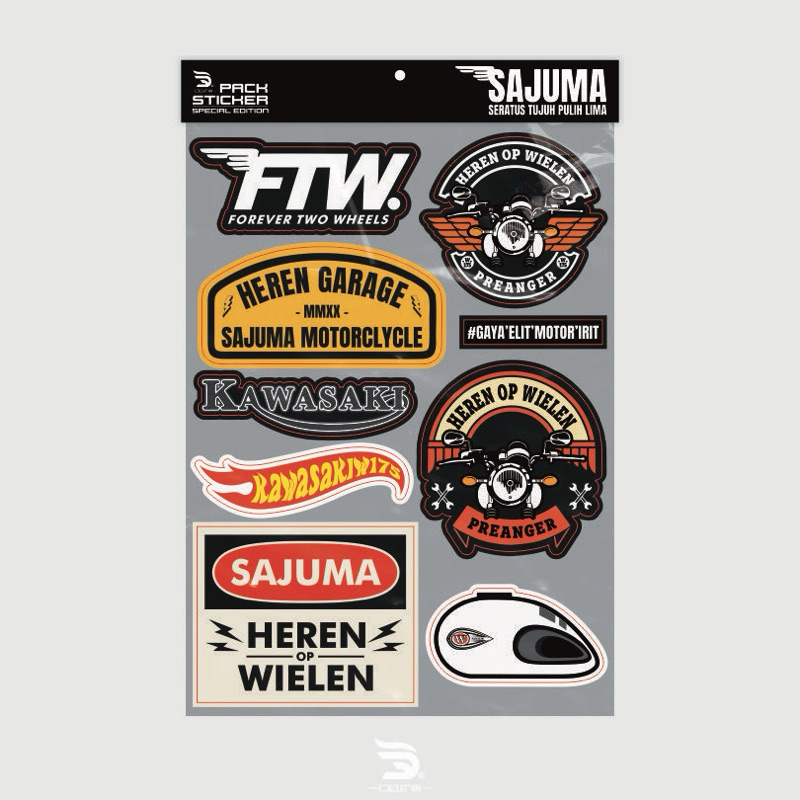 Jual STICKER PACK KAWASAKI W175 SAJUMA - STIKER AESTETHIC STIKER MOTO ...