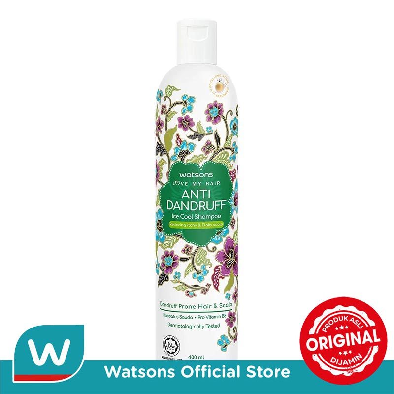 Jual Watsons Anti-Dandruff Ice Cool Shampoo 400ml | Shopee Indonesia