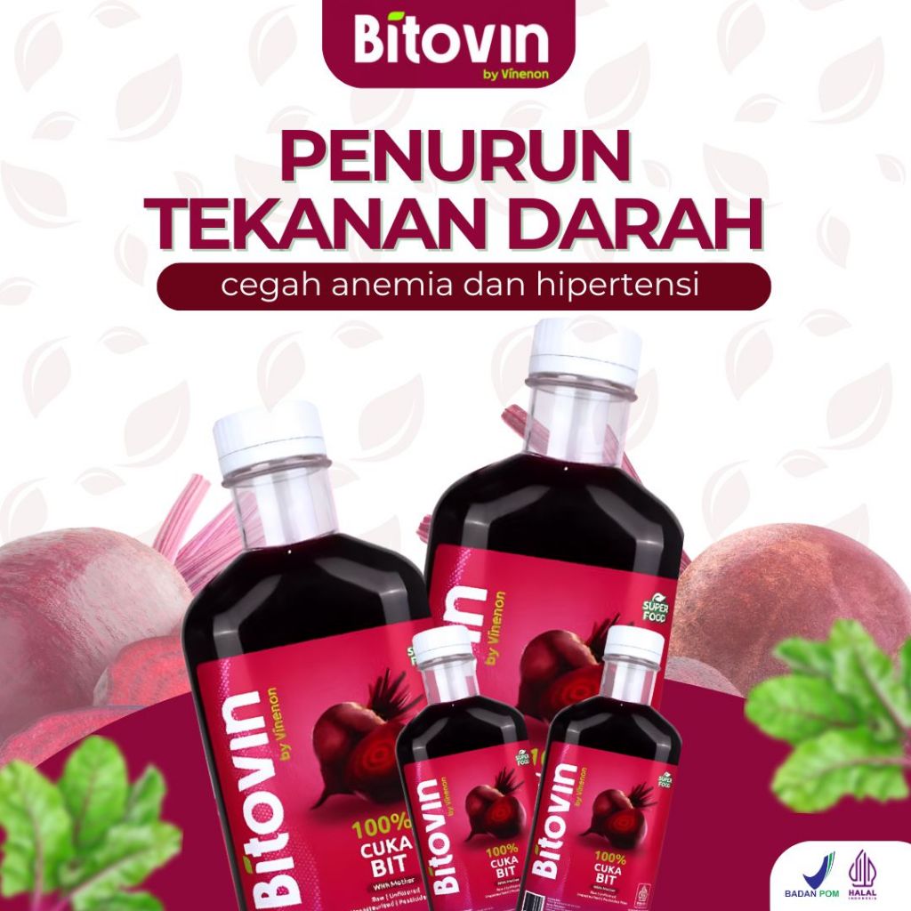 Jual BITOVIN Cuka Buah Bit - 100% Fermentasi Alami - Untuk Penambah ...