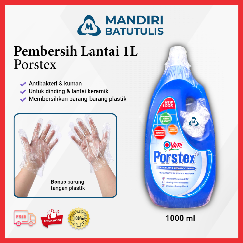 Jual PORSTEX Cairan Pembersih Lantai - Pembersih Porselen & Keramik ...